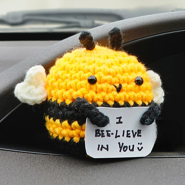Ravelry: Positive Bee pattern by Crochet Musings