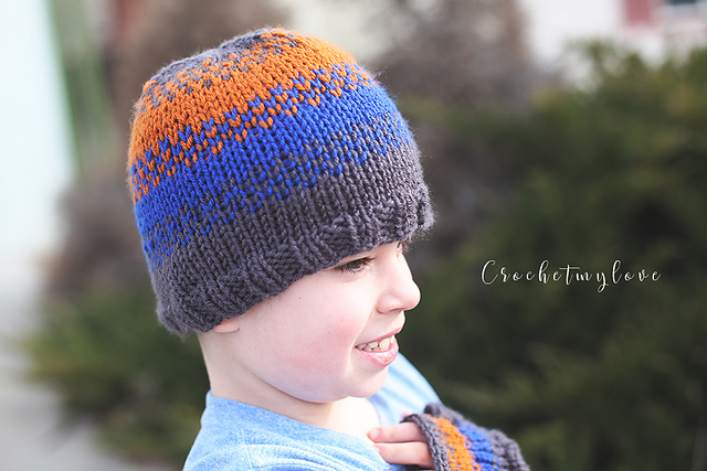 Ravelry: Colorwork beanie and mitts pattern by Crochetmylove designs