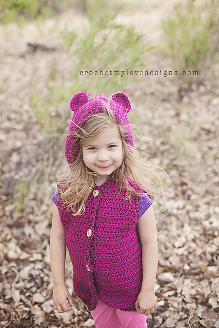 Ravelry: crochet teddy vest pattern by Crochetmylove designs