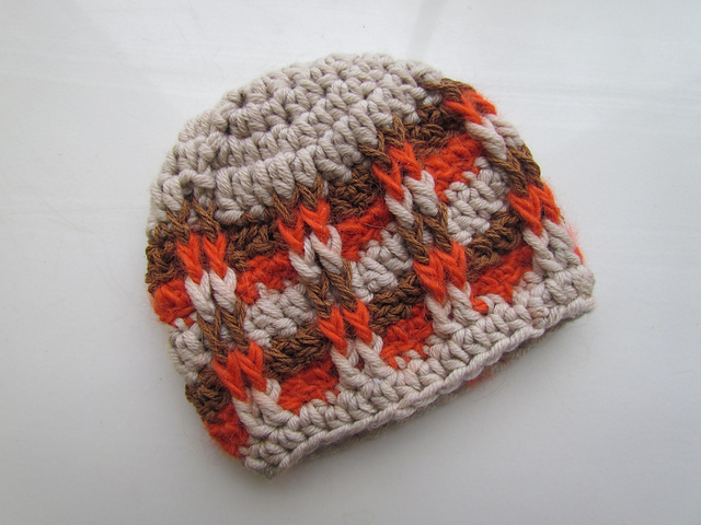 Ravelry: Front post Checker hat pattern by Crochetmylove designs