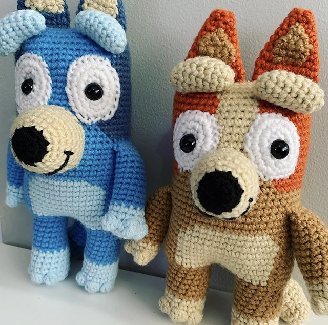 Ravelry: Bluey & Bingo pattern by Crochet & Résine par Maria