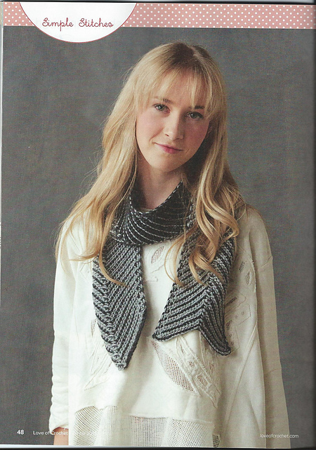 Ravelry: Two-tone Chevron Scarf pattern by Susan Jeffers