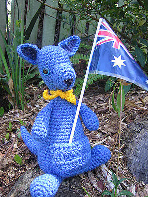 Ravelry: True Blue Kangaroo pattern by Crochetroo