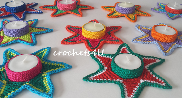 Ravelry: star tea light pattern by Joke Decorte