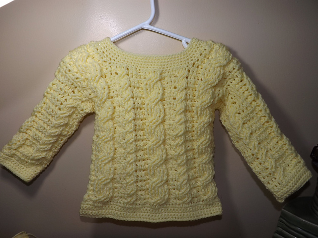 Ravelry: Easy Cable Toddler Sweater pattern by Ruby Stedman