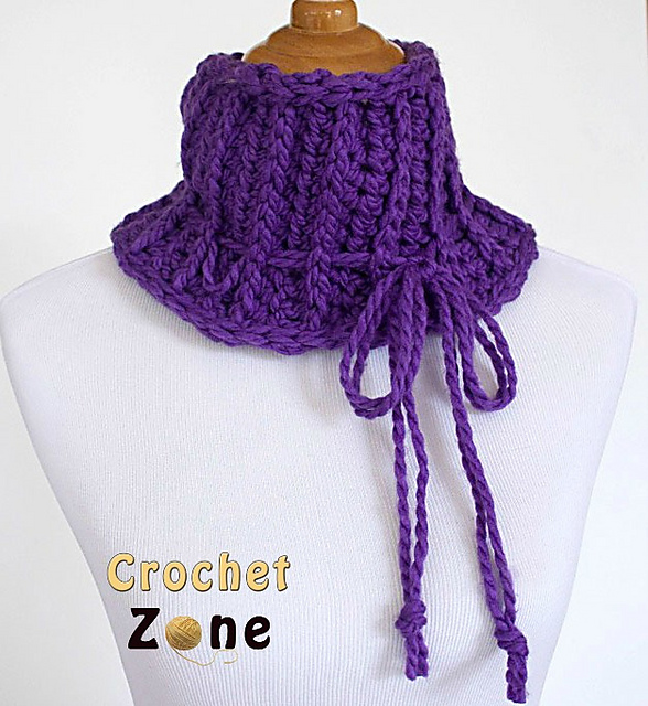 Ravelry: Knit Look Ribbed Cowl pattern by MA Santos
