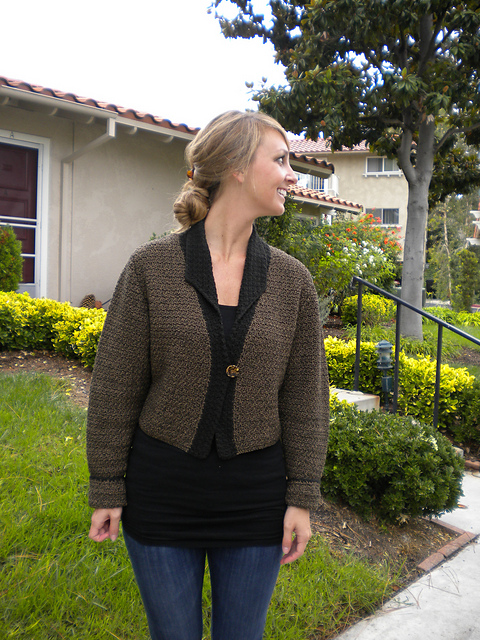 Ravelry: Elegant One-Button Jacket pattern by Patricia Baron