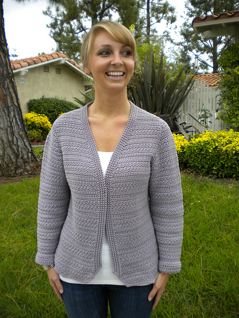 Ravelry: Scrolled-Edge Cardi pattern by Patricia Baron