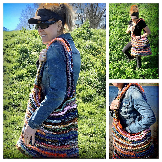 Ravelry: Happy Scrappy Bag pattern by CroJennifer