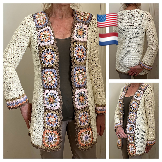 Ravelry: GRAND CANARY CARDI pattern by CroJennifer