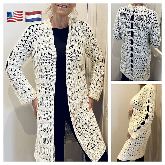 Ravelry: PEEKABOO CARDIGAN pattern by CroJennifer