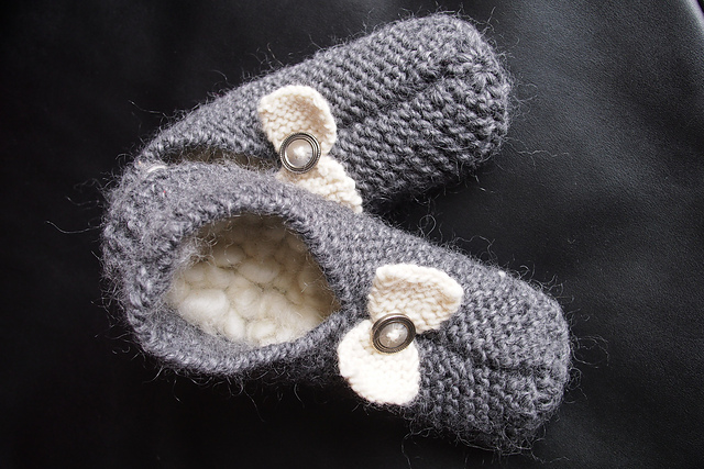Ravelry: BandytKnits' Vintage Thrummed Slippers
