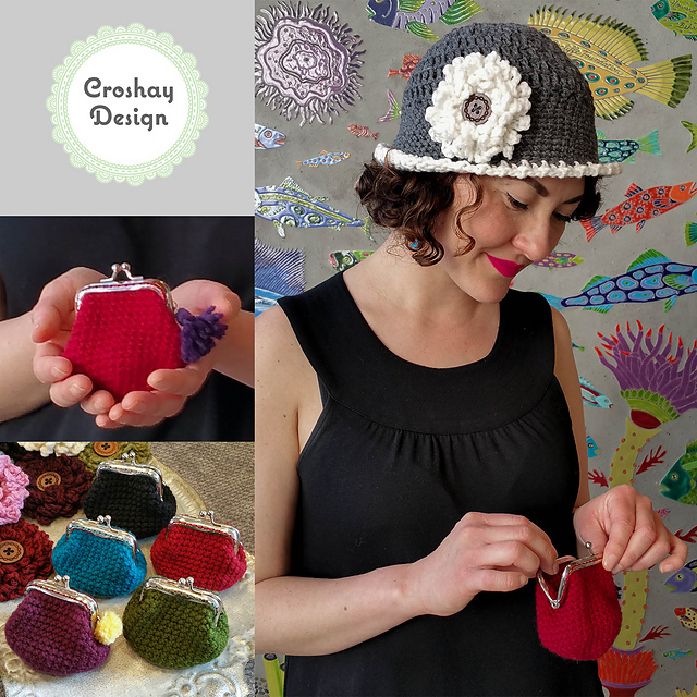 Ravelry: Kiss Coin Purse pattern by Laura Killoran