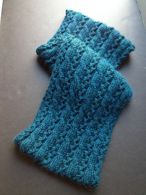 Ravelry: Cable and Holes Infinity Scarf pattern by Christina Consiglio
