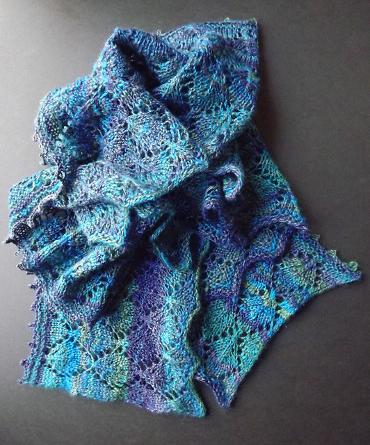 Ravelry: Lace Knit Lengthwise Scarf pattern by Christina Consiglio
