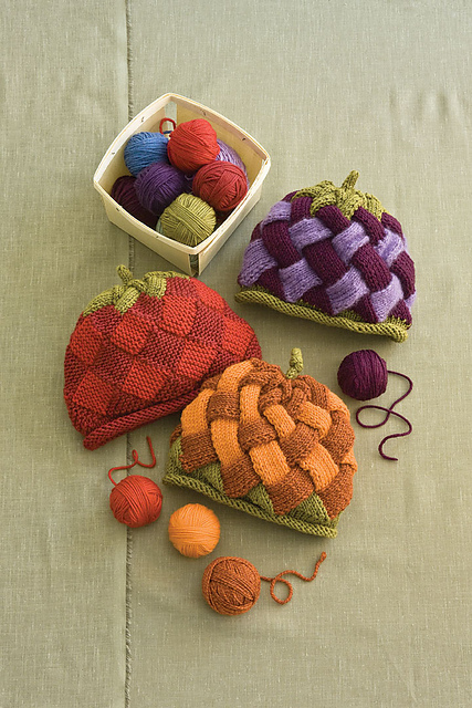 Ravelry: Fruit and Veggie Caps pattern by Rosemary Drysdale