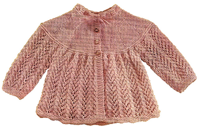 Ravelry: Lace Rib Matinee Coat pattern by Emu Wools Ltd