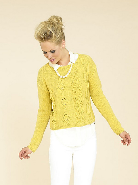 Ravelry: Cabled Sunday Sweater pattern by Sublime Yarns