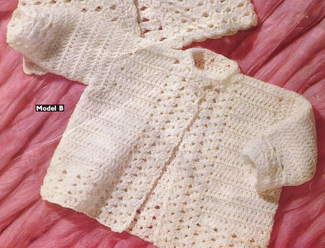 Ravelry: Model B Crocheted Matinee Jacket pattern by Sirdar