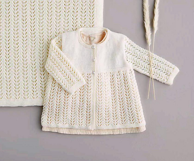 Ravelry: 5484 Lacy Matinee Coat pattern by Sirdar