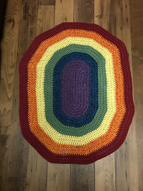 Ravelry: Rainbow Polygon Rug pattern by Cari Morehouse