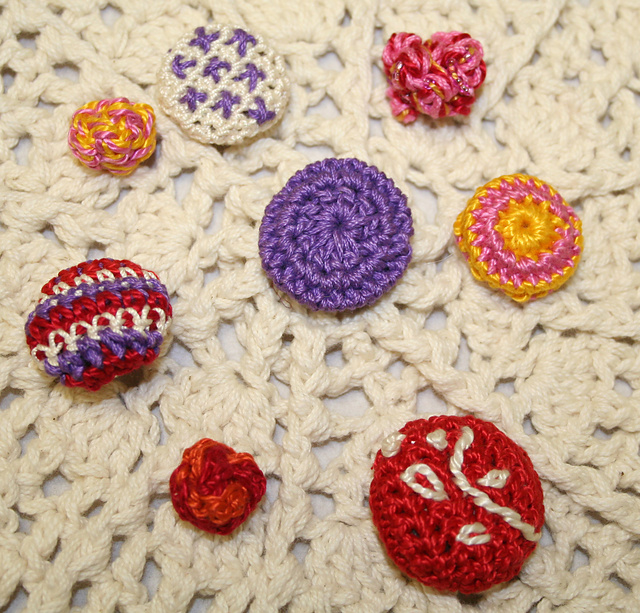 Ravelry: CROCHETED BUTTONS pattern by Carol Tomany