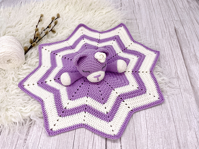 Ravelry: Blossom the Bear Lovey pattern by Cuddly Stitches Craft