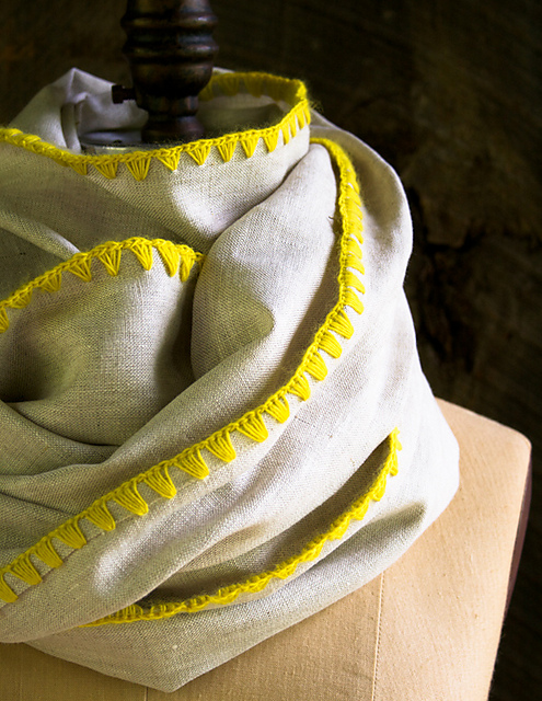 Ravelry: Edged Linen Wrap pattern by Purl Soho