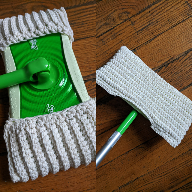 Ravelry: Reusable Ribbed Swiffer Pad pattern by Curandeira Crochet
