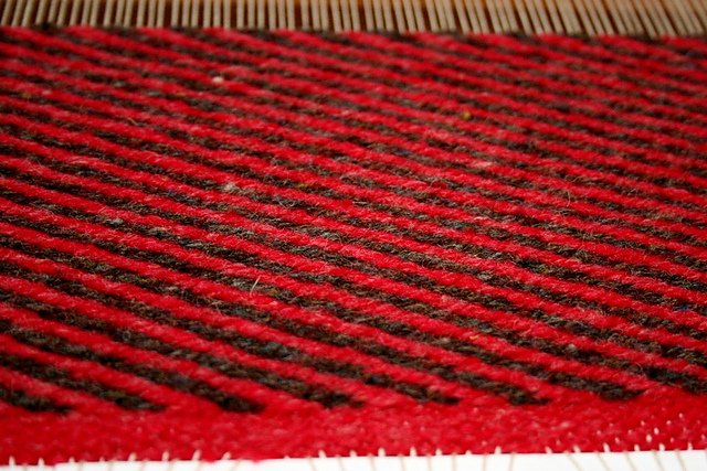 Ravelry: cutler070805's Black Cherry Twill Rug