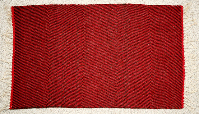 Ravelry: cutler070805's Black Cherry Twill Rug