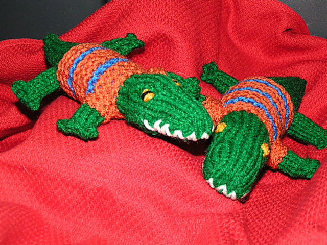 Ravelry: Knitted Gator pattern by Cyberspnr