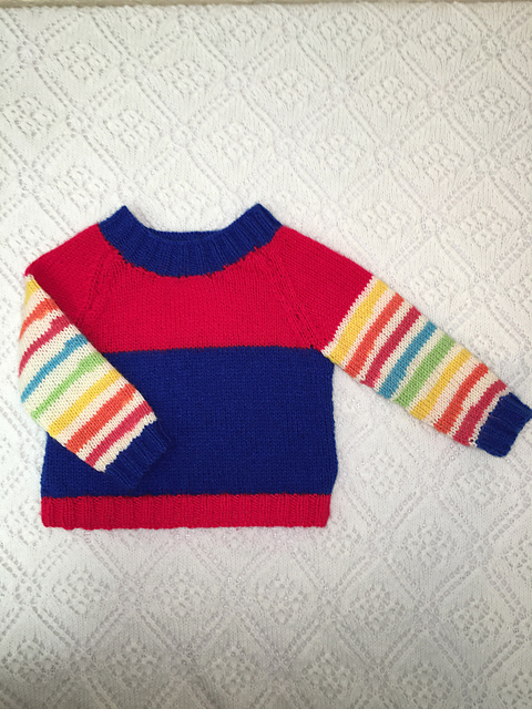 Ravelry: Colour Block Rainbow Sweater pattern by Cygnet Yarns Ltd