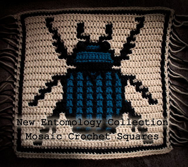 Ravelry: Entomology Collection Mosaic Square: Scarab Beetle pattern by ...