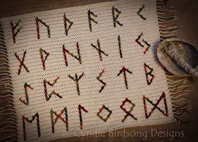 Ravelry: Overlay Mosaic Crochet - RUNES alphabet characters pattern by ...