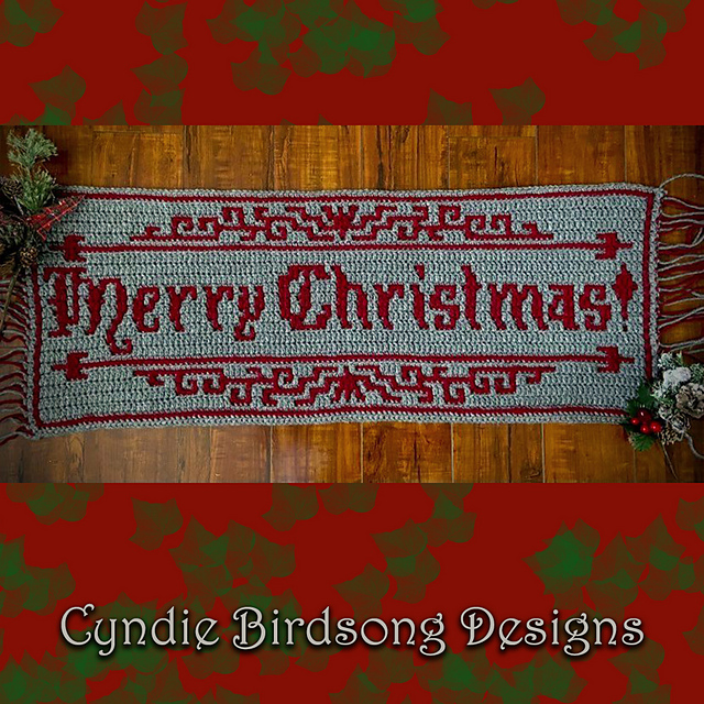 Ravelry: Old Timey Merry Christmas Banner pattern by Cyndie Birdsong