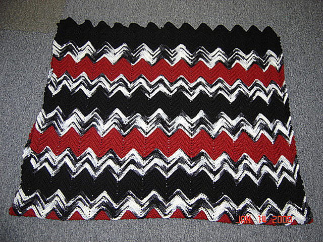 Ravelry: Masculine Ripple Stitch Afghan pattern by Maria Merlino