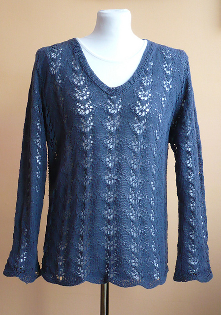 Ravelry: Odylon Lace V-neck pattern by Anna Lipinska