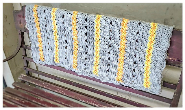 Ravelry: Sunshine After the Storm Baby Blanket pattern by Daisy Pike
