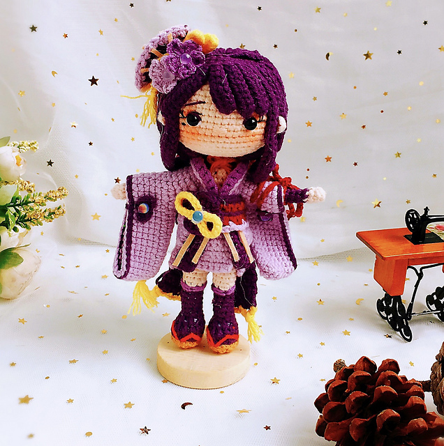 Ravelry: Raiden Shogun Genshin Impact pattern by Daisytinythings