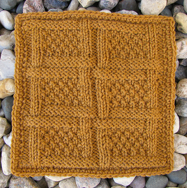 Ravelry: REVERSIBLE BLOCKS I 9" Afghan Blocks dishcloths pattern by ...
