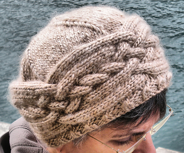 Ravelry: #11 Cabled Beret pattern by Melody Mizraki