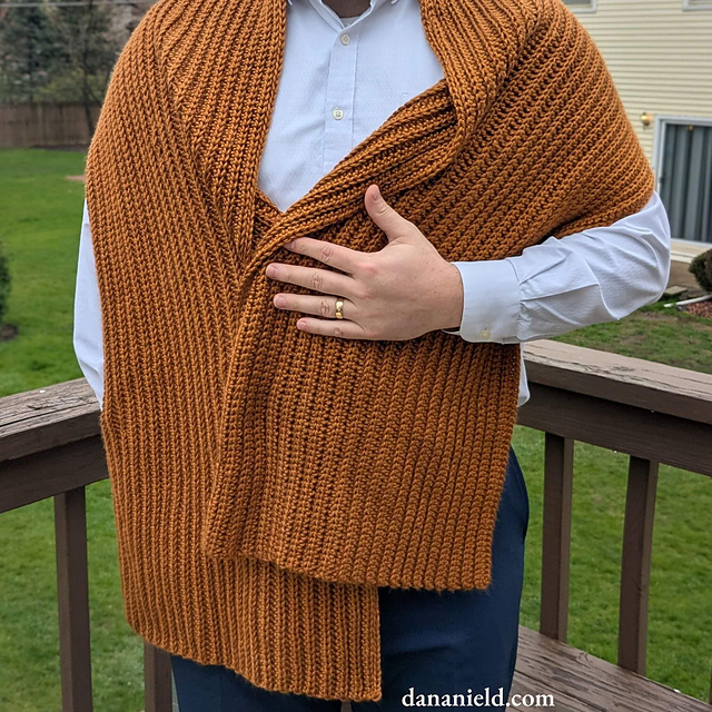 Ravelry: Men’s Crochet Shawl for Charity pattern by Dana Nield