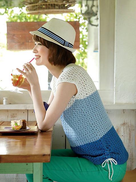 Ravelry: Cotton Neat Tee pattern by Pierrot (Gosyo Co., Ltd)