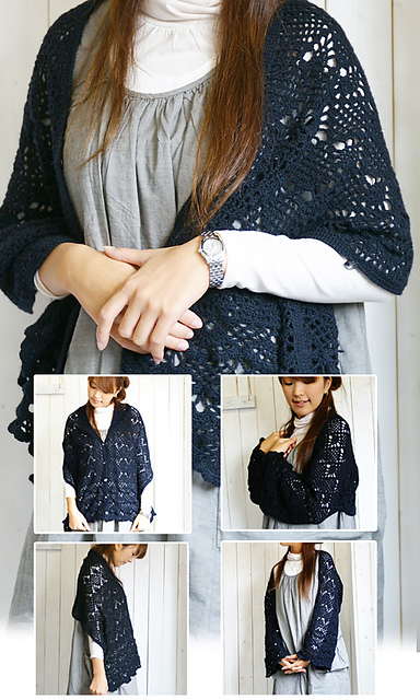 Ravelry: 27-28-2 Cashmere Merino Convertible Shawl pattern by Pierrot ...