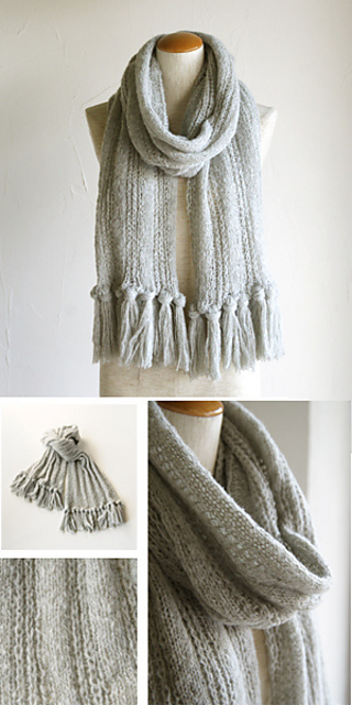 Ravelry: 360sh Whips English Rib Shawl pattern by Pierrot (Gosyo Co., Ltd)