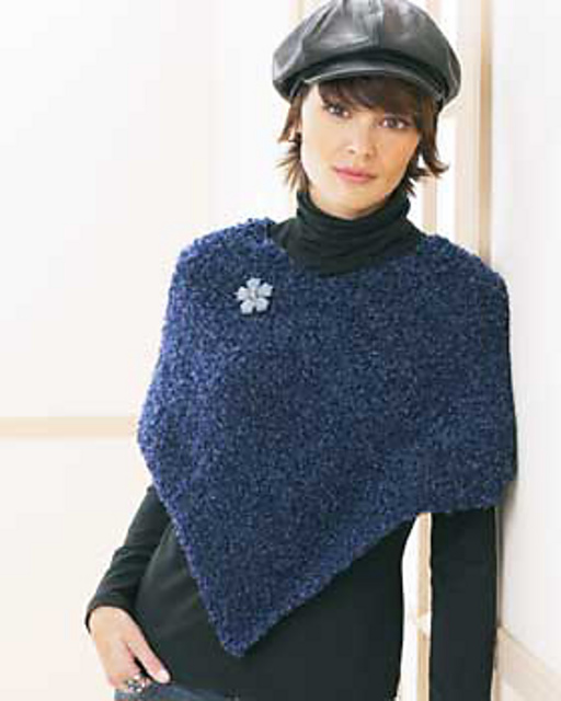 Ravelry: Scarf Triangular Poncho pattern by Bernat Design Studio