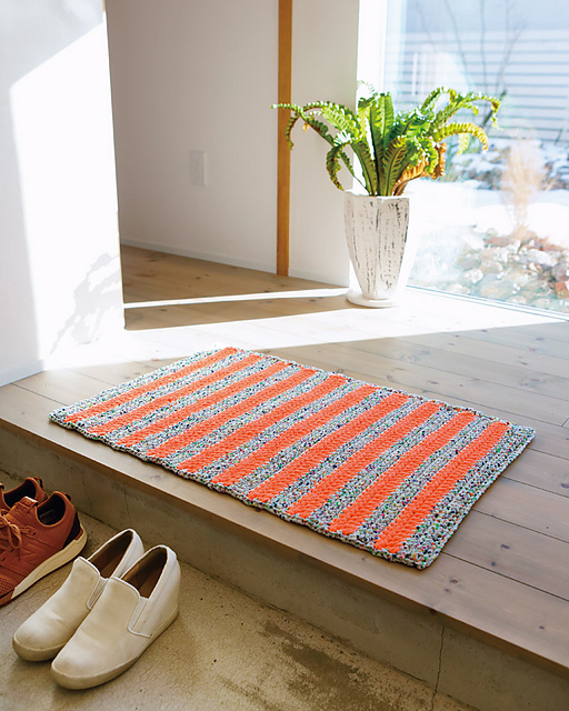 Ravelry: 217ss-19 Striped Mat pattern by Pierrot (Gosyo Co., Ltd)