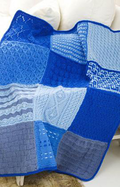 Ravelry: Sampler Afghan (Knit) pattern by Red Heart Design Team