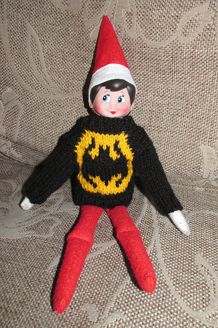 Ravelry: Super hero Bat Jumper for your Elf on the Shelf pattern by ...